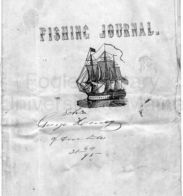 "Schooner George Henry Fishing Journal, circa 1858 " by Special ...