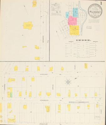 "Millinocket, 1904 " by Sanborn Map Company