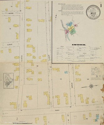 "Milo, 1912 " by Sanborn Map Company