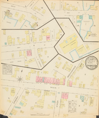 "Thomaston, 1884 " by Sanborn Map & Publishing Co., Limited