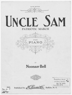 "Uncle Sam : March " by D Bell and Noonan