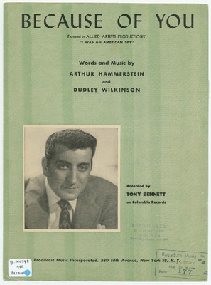 "Because of You " by Arthur Hammerstein and Dudley Wilkinson