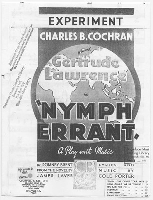 "Experiment : from "Nymph Errant" " by Cole Porter