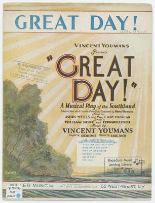 "Great Day " by Vincent Youmans, Edward Eliscu et al.