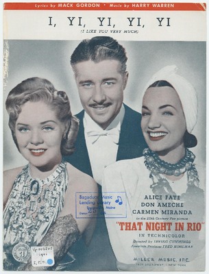 "I, yi, yi, yi, yi : (I like you very much) " by Harry Warren and Mack ...