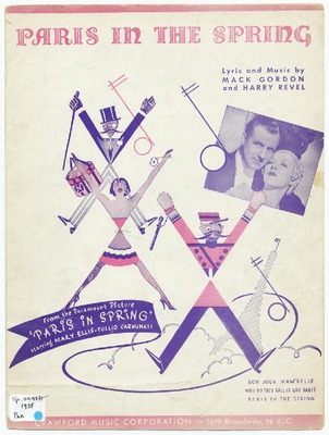 "Paris In The Spring " by Mack Gordon, Harry Revel et al.