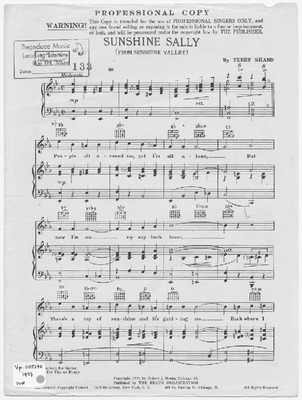 "Sunshine Sally: From Sunshine Valley " by Terry Shand