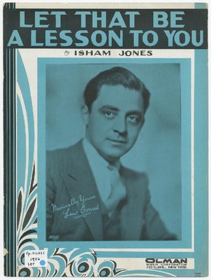 "Let That Be A Lesson To You " by Isham Jones and Barbelle