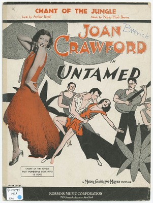 "Chant Of The Jungle : Featured in Metor - Goldwyn - Mayer's Production ...