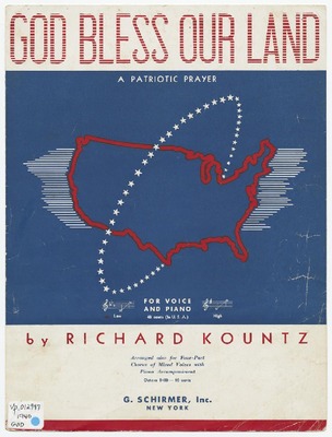 "God bless our land : a patriotic prayer : for voice and piano / " by ...