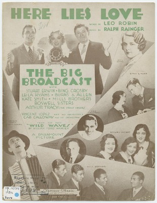 "Here lies love " by Ralph Rainger and Leo Robin