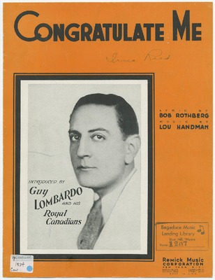 "Congratulate Me " by Lou Handman and Bob Rothberg