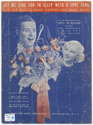 "Let Me Sing You To Sleep With A Love Song " by Mack Gordon, Harry ...