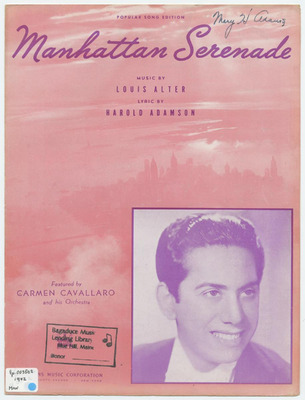 "Manhattan serenade " by Louis Alter and Harold Adamson