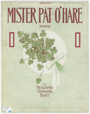 "Mister Pat O'Hare " by Benjamin Hapgood Burt and Benjamin Hapgood Burt