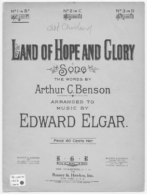 "Land Of Hope And Glory " by Edward Elgar and Arthur Christopher Benson