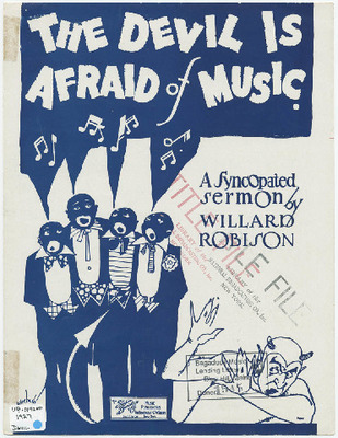 "The Devil Is Afraid Of Music " by Willard Robison and Arenburo